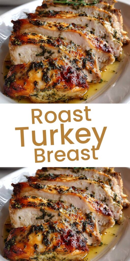Juicy Herb Butter Roast Turkey Breast